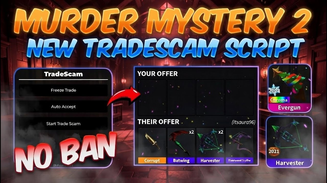 LATEST!! Murder Mystery 2 Trade Freeze Scam Script | 2026🎉🎉🎉