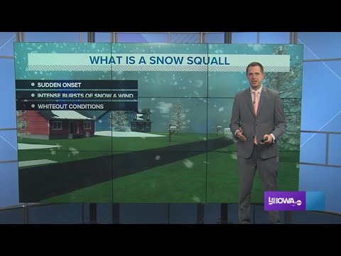 What is a snow squall?