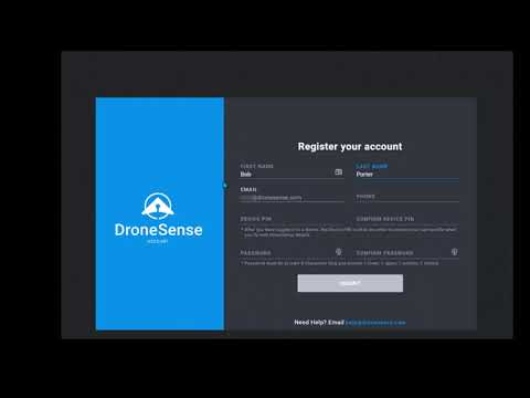 Registering Your DroneSense User Profile