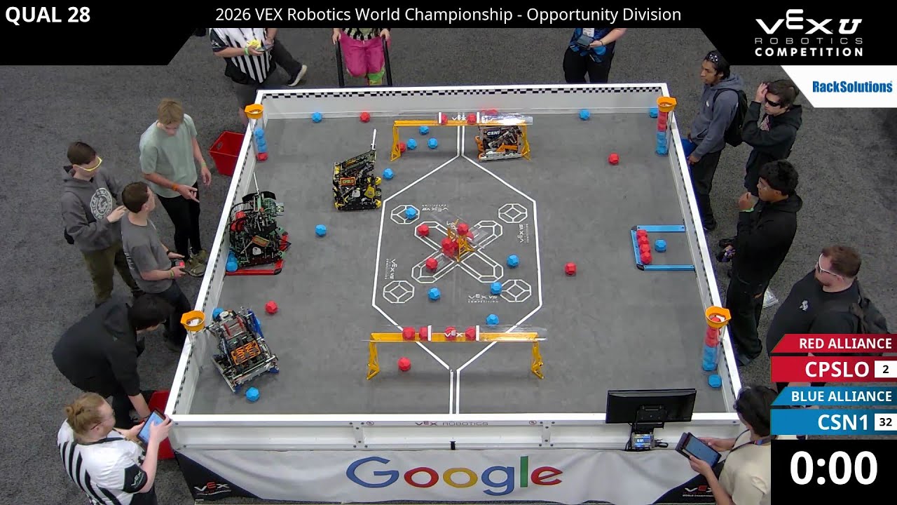 CPSLO vs CSN1 | Qual 28 - Opportunity Division | 2026 VEX Robotics World Championship
