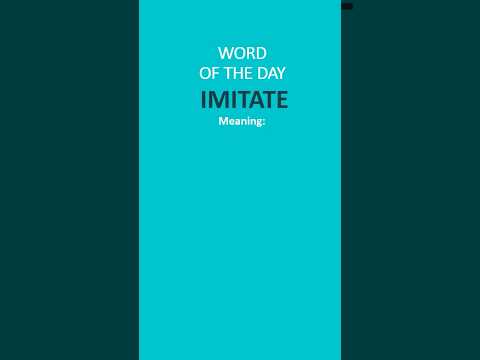MEANING OF IMITATE #shorts #youtubeshorts #viral #viralvideo #viralshorts #english #shortsfeed #yt
