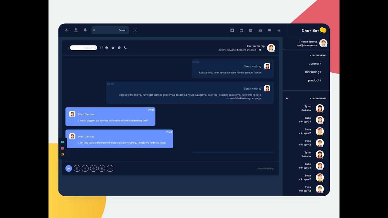 Versatile Chat Application Dashboard for Communication Platforms