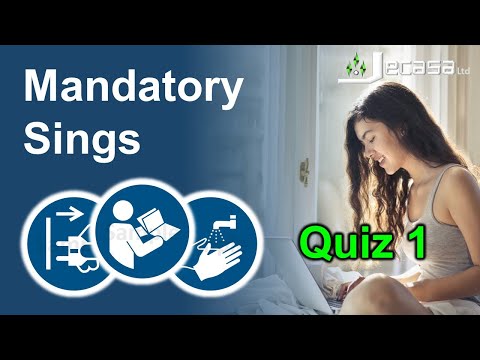 Mandatory Signs - Quiz 1