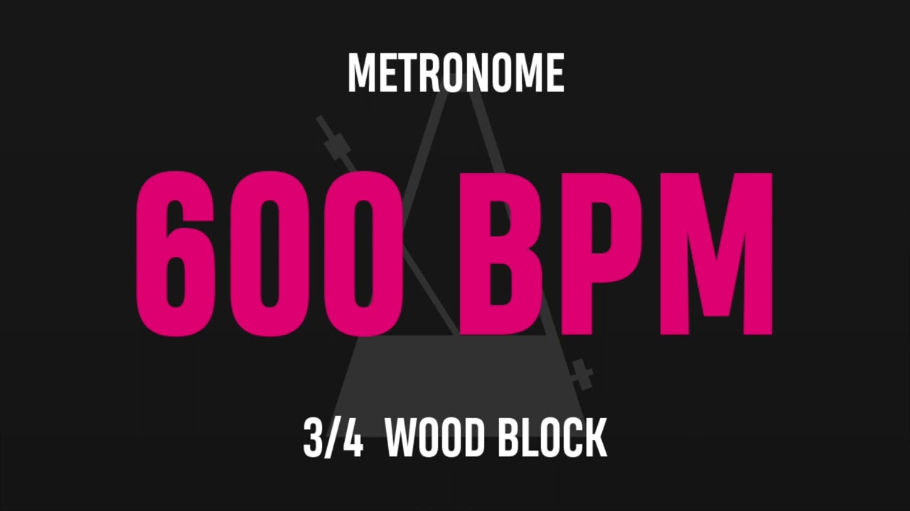 600 BPM 3/4 - Best Metronome (Sound : Wood block)