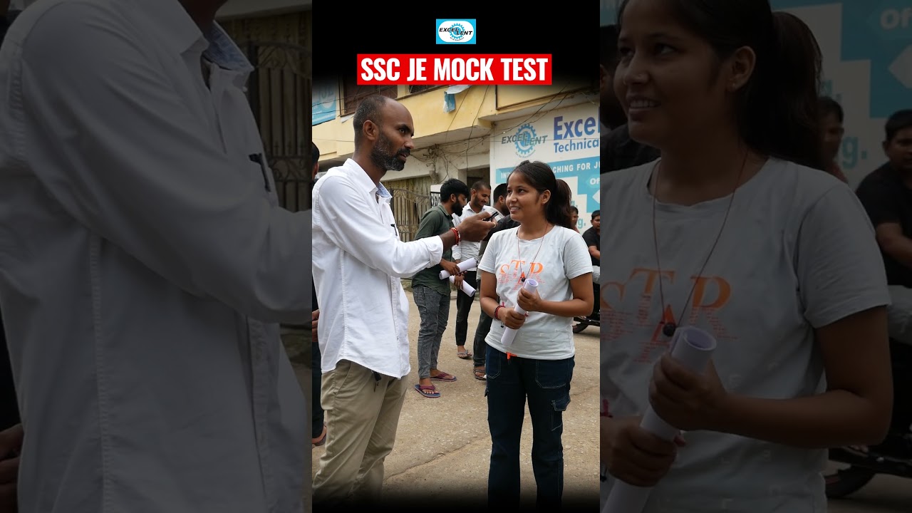 SSC JE Mock Test 2025 #electrical #mechanical #excellentvision #reel #short