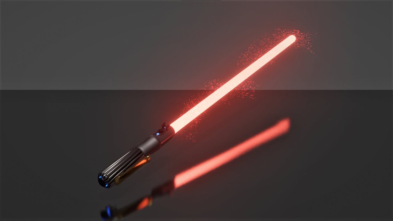 Red Lightsaber 4K Wallpaper – 5 Hour Loop (Ultra HD Render)