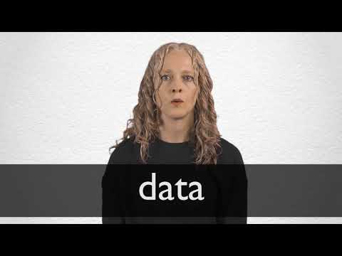 How to pronounce DATA in British English