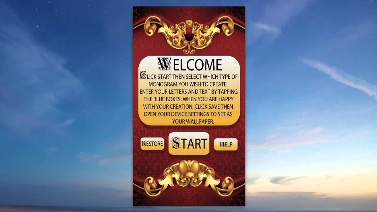 Monogram Maker App for iphone, ipad, and Android