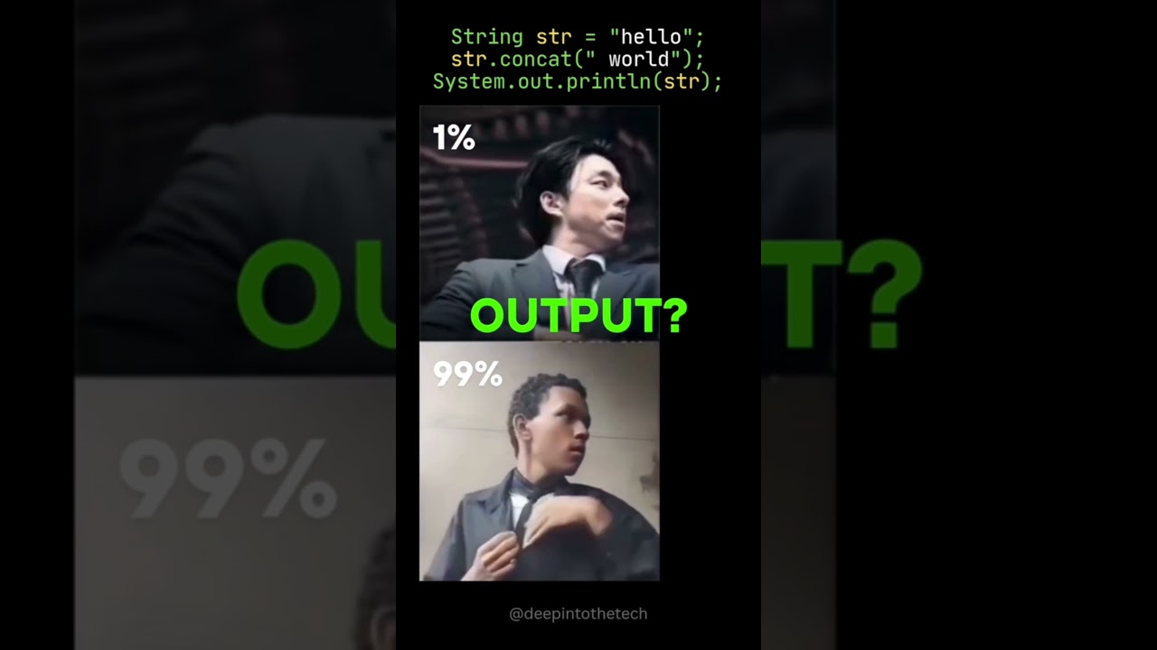 99% of Java Developers Miss This String Trick! #shorts #coding #programming #java