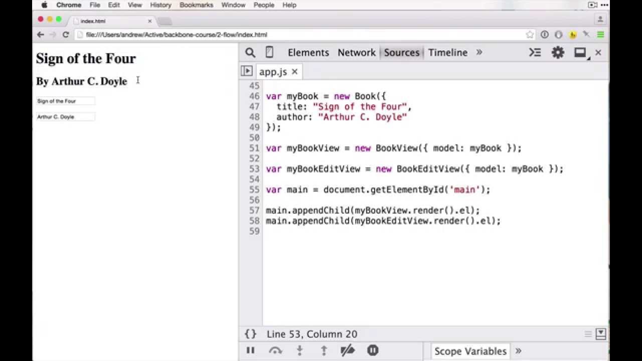 Getting Started with Backbone:Backbone Data Flow