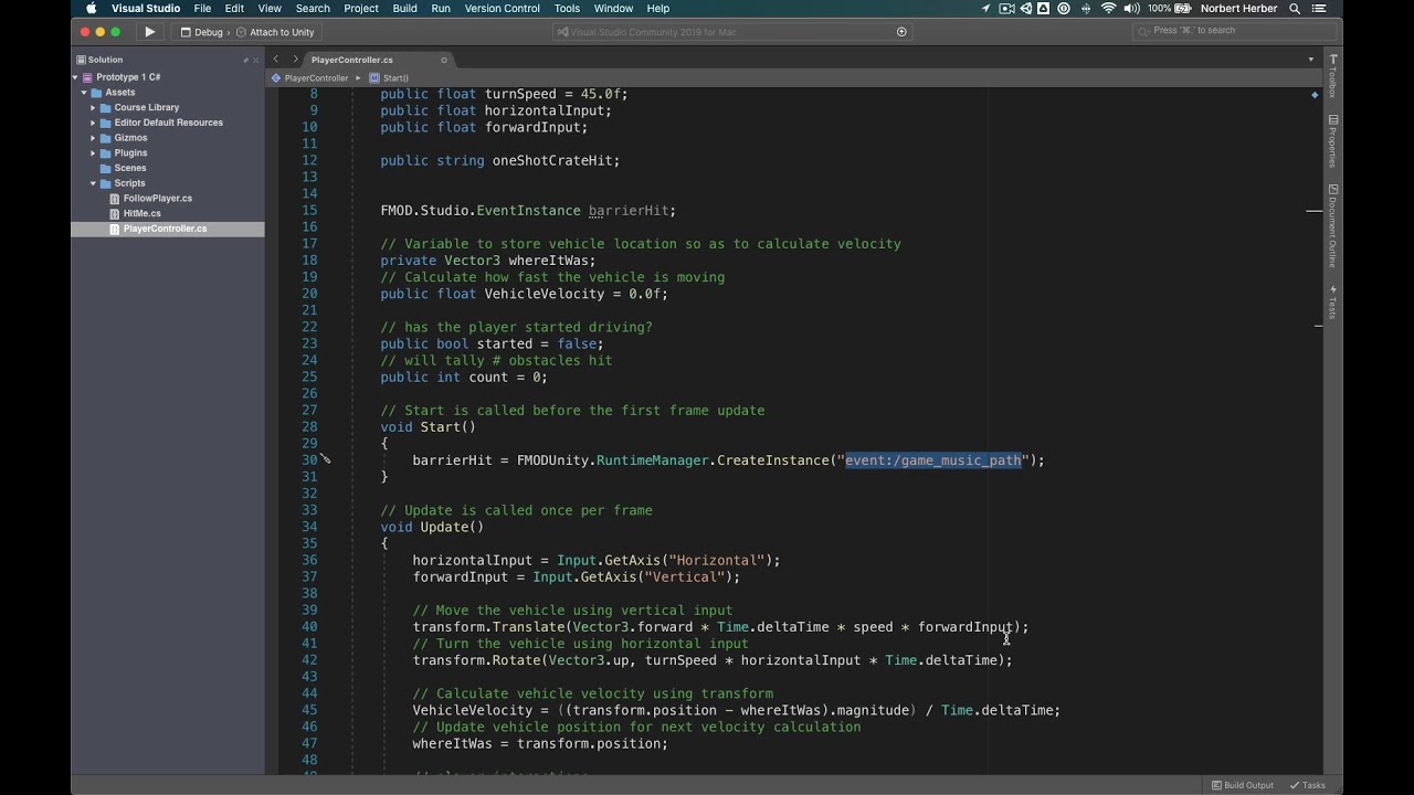 FMOD + Unity C# Cheat Sheet