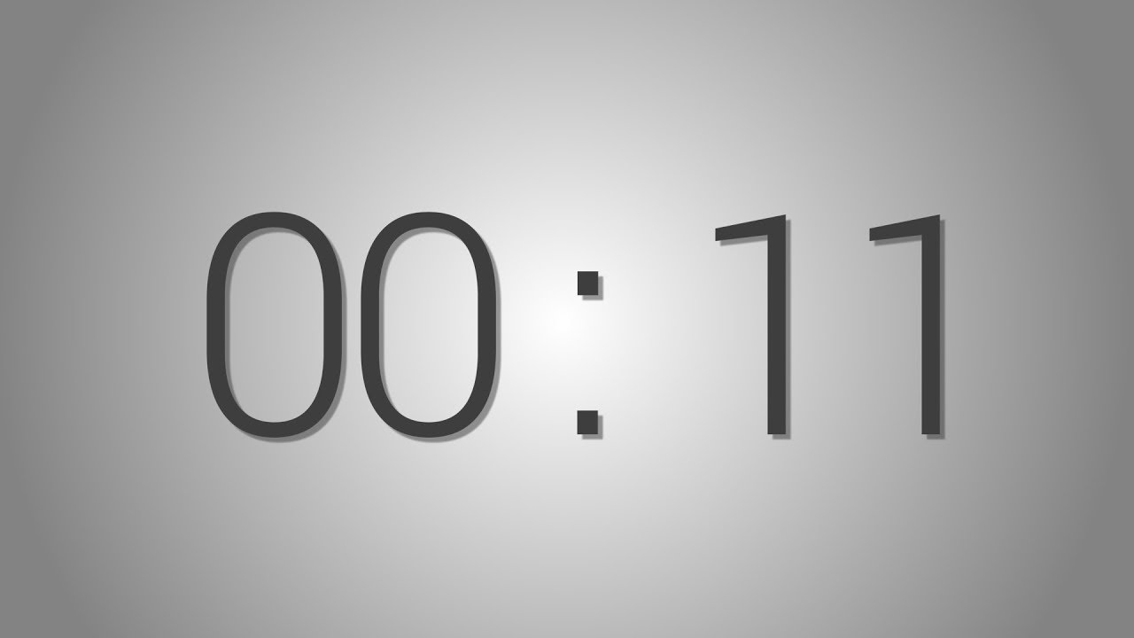 11 Seconds countdown Timer - 5 beep at the end | Simple Timer (eleven sec)