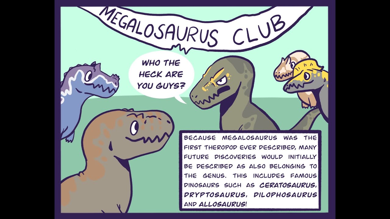 Dinosaur Facts: Megalosaurus The Secret Dino Club (Dinosaur Comic Dub)