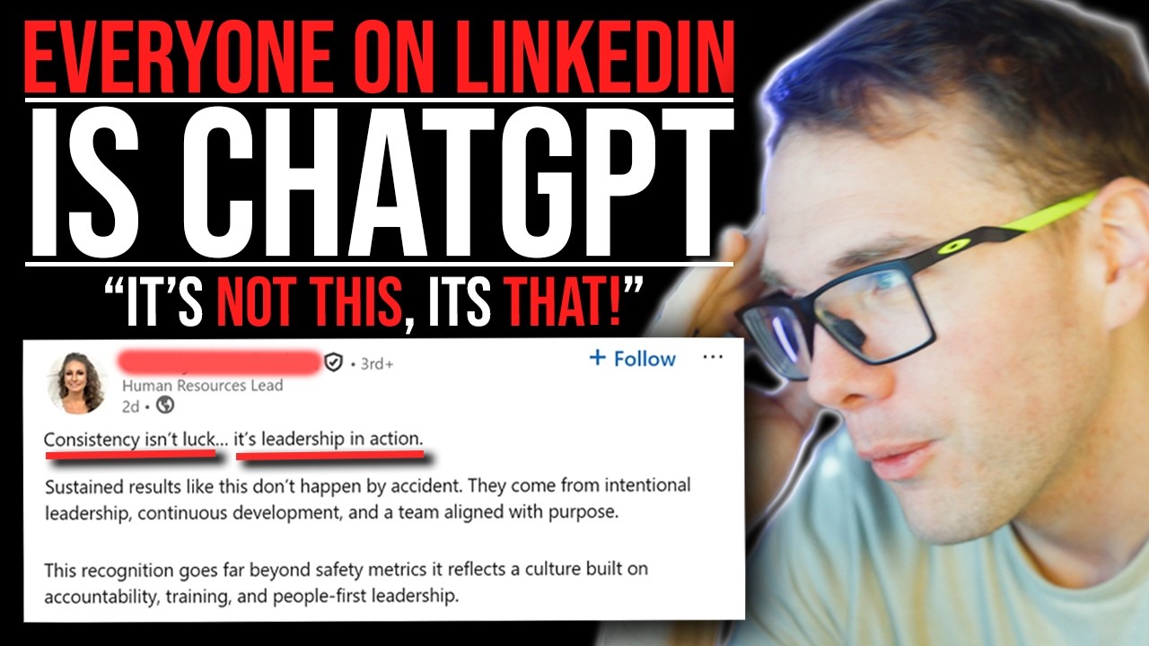EVERYONE ON LINKEDIN IS CHATGPT! - ITS NOT THIS, ITS THAT!