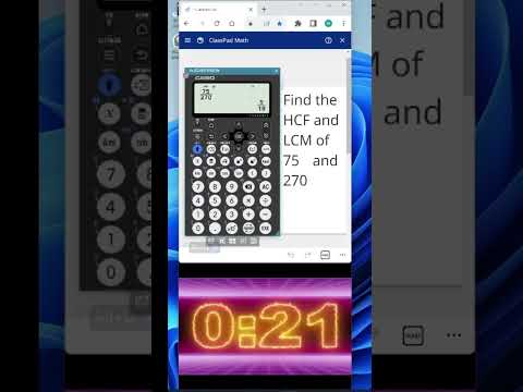 HCF and LCM on a calculator #math #gcse #edexcel
