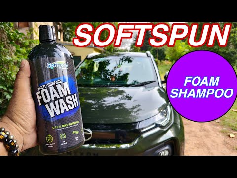 Softspun car foam shampoo with Microfiber