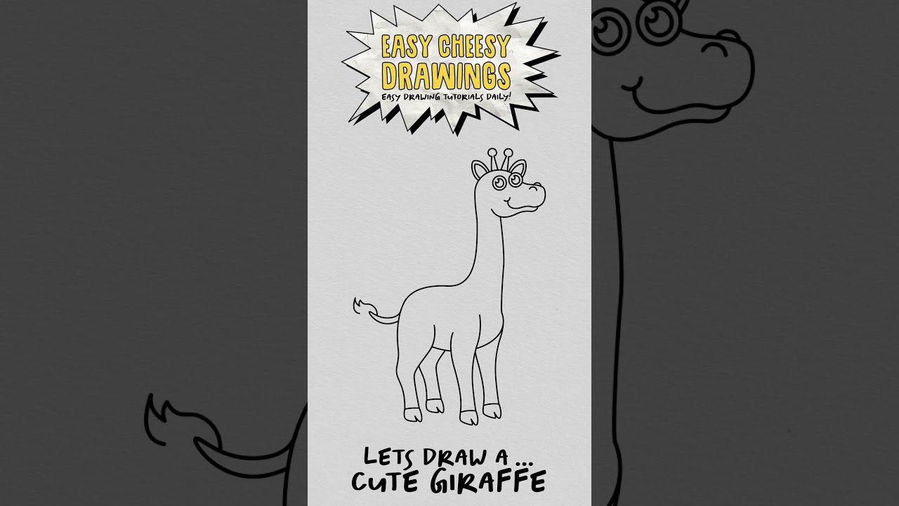 How to Draw a CUTE GIRAFFE 🦒 | Easy Step-By-Step Drawing Tutorial