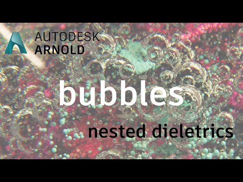 Bubbles Using Nested Dielectrics In Arnold For Maya Mtoa