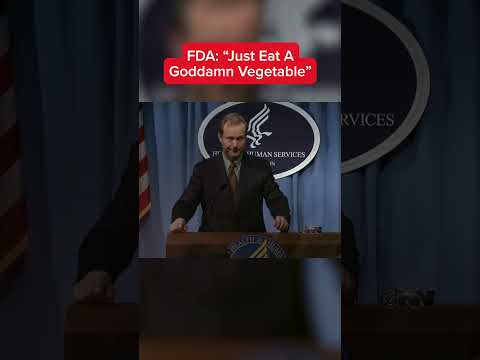 FDA Official: "Just Eat A Goddamn Vegetable"