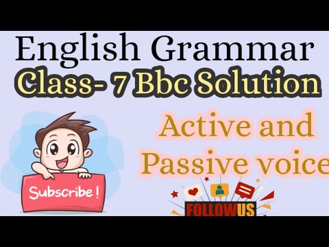 Active and Passive Voice: Assignment, Class 7 BBC Compacta Solutions ...