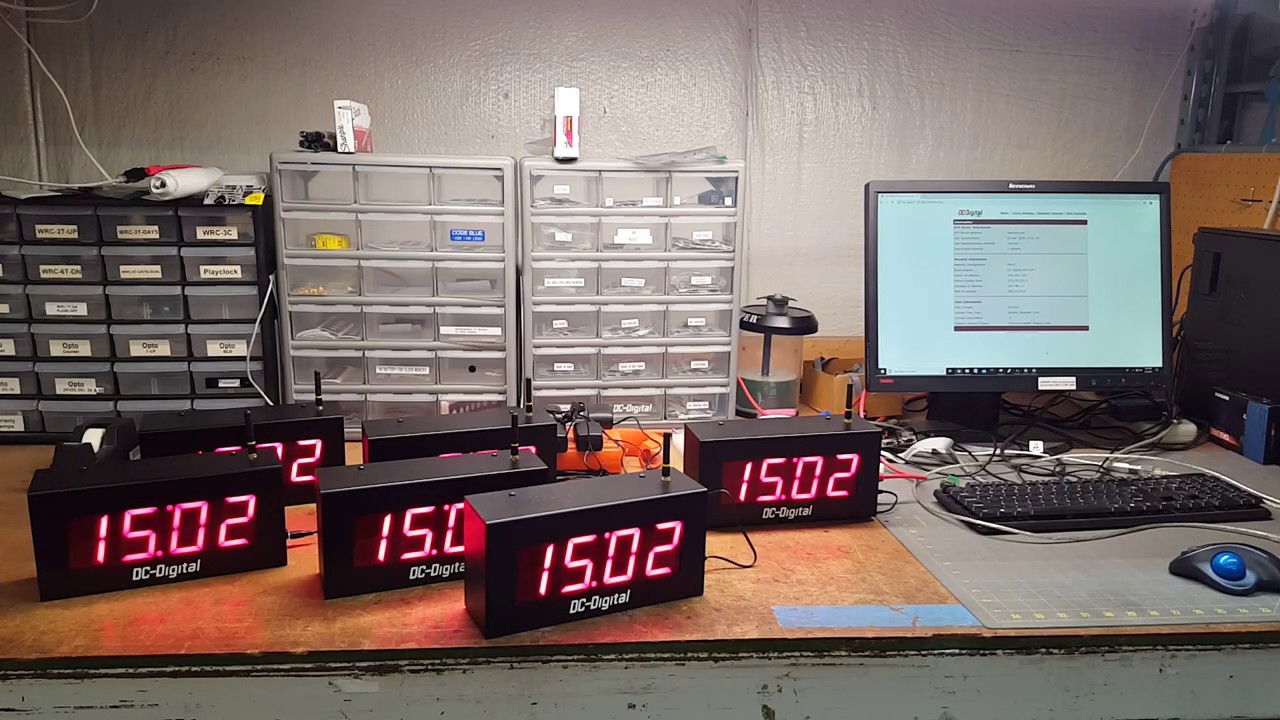 DC-25N-W-SYSTEM-BUNDLE (Wireless Clock System with Network-Synchronized Master Clock)