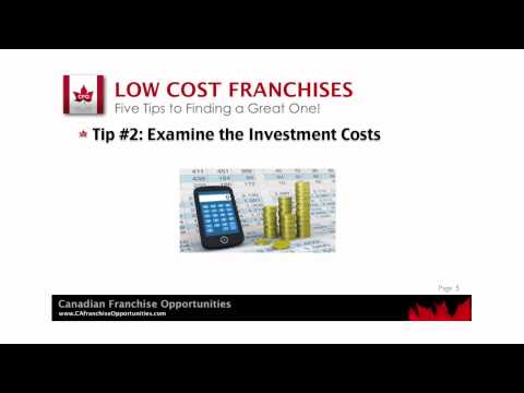 Low Cost Franchises - finding Low cost Franchises