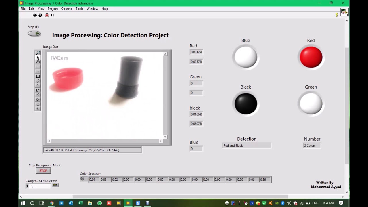 Color Detection - Image Processing | LabVIEW