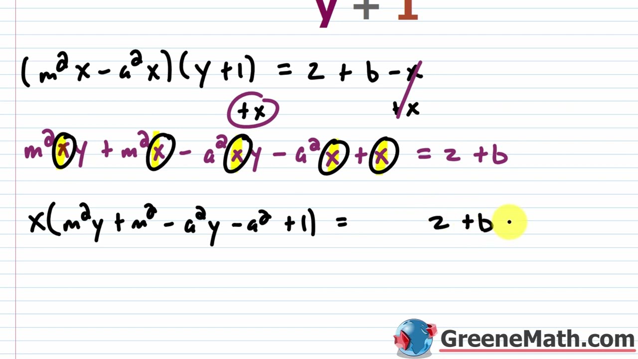 Solving Literal Equations Practice Test Full Solutions