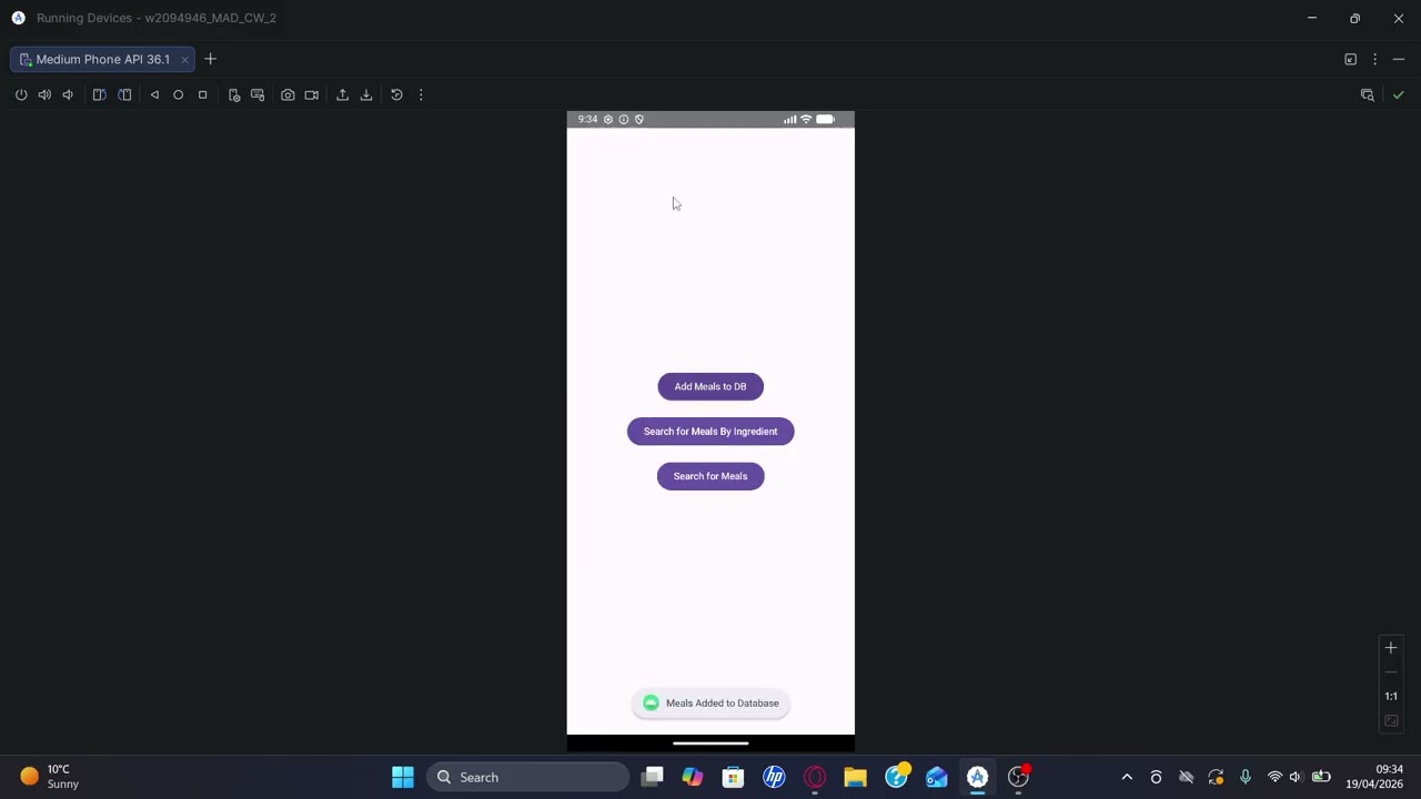 Mobile application cw 2