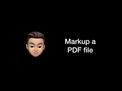 How to use Markup a PDF on iPad