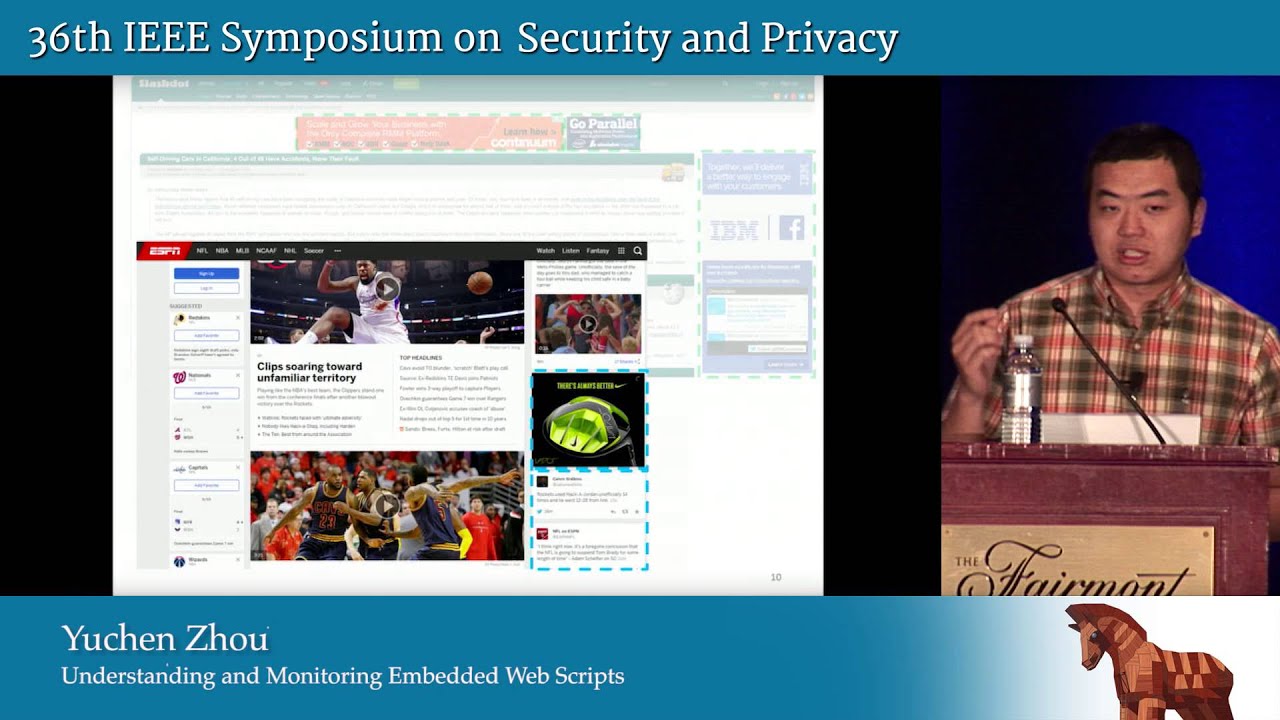 Understanding and Monitoring Embedded Web Scripts