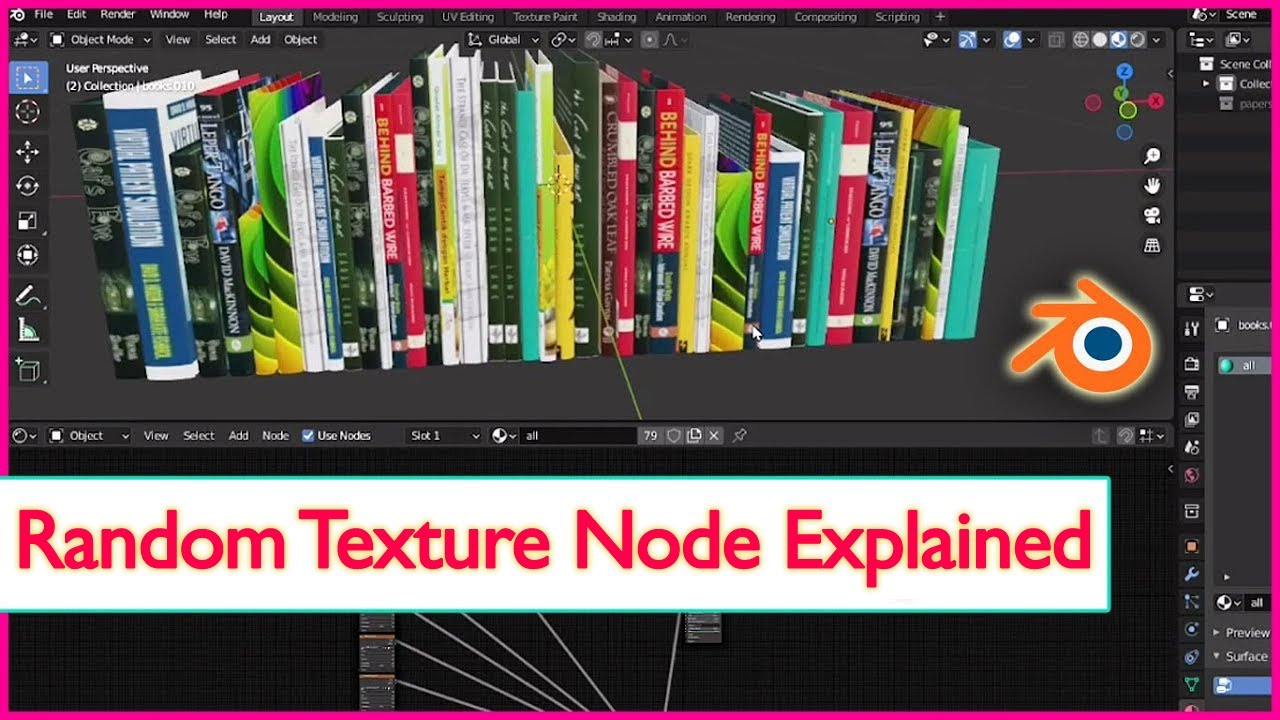 Node to Pick Random Image Texture from set /Randomly Apply 100 Textures to All Objects (Beginners)