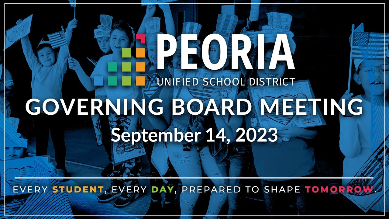 Peoria Unified Governing Board Meeting (September 14, 2023)