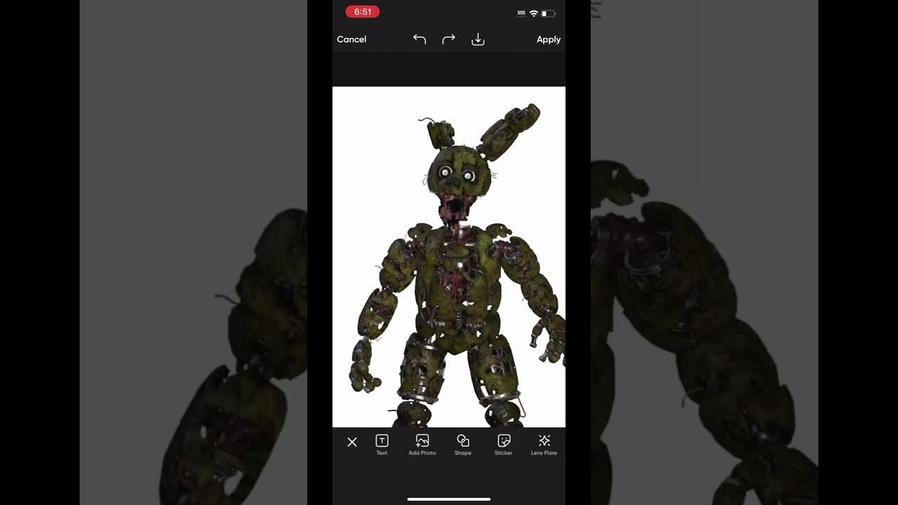 How steel wool made burntrap #fnaf #freddyfazbearspizza #burntrap #springtrap