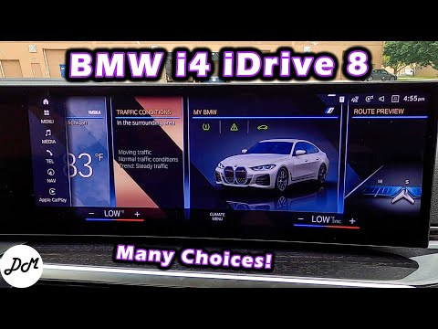 BMW i4 — Infotainment Review | iDrive 8, Apple CarPlay, Android Auto How-To