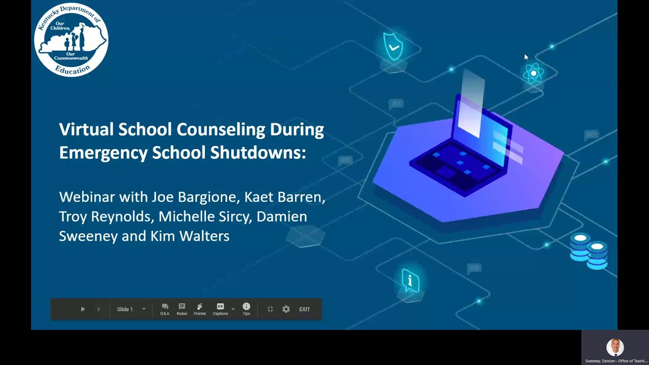 Virtual School Counseling During Emergency School Shutdowns