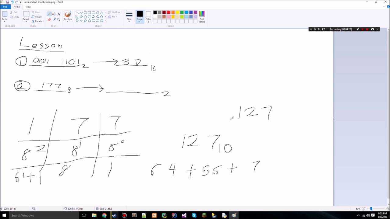 Java and AP Computer Science Tutorial 4: Converting Base N to Base M
