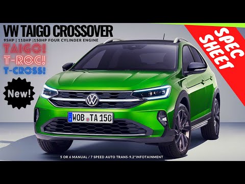 New VW Taigo Crossover 2021 vs T-Roc vs T-Cross: Dimensions Engine & Features