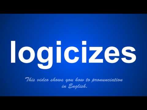 the correct pronunciation of logorrhea in English.