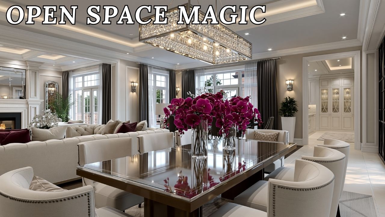 Open Concept Living + Dining Room | How to Make the Space Flow Perfectly.