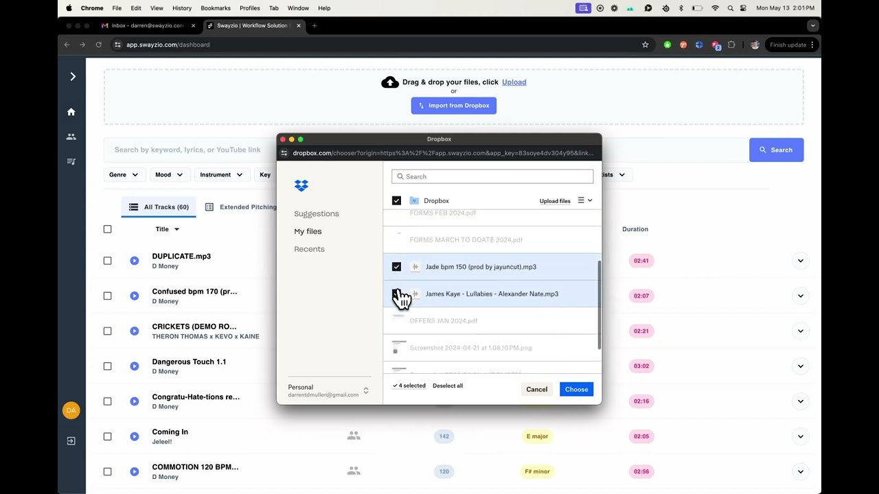 Swayzio x Dropbox Integration Tutorial