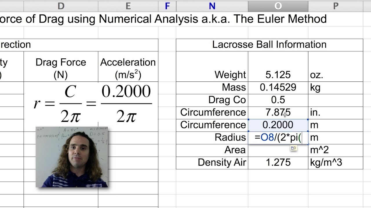 A Brief Look at the Force of Drag using Numerical Modeling (or The Euler Method)