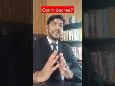 what is court decree #trending #shorts #shortsvideo
