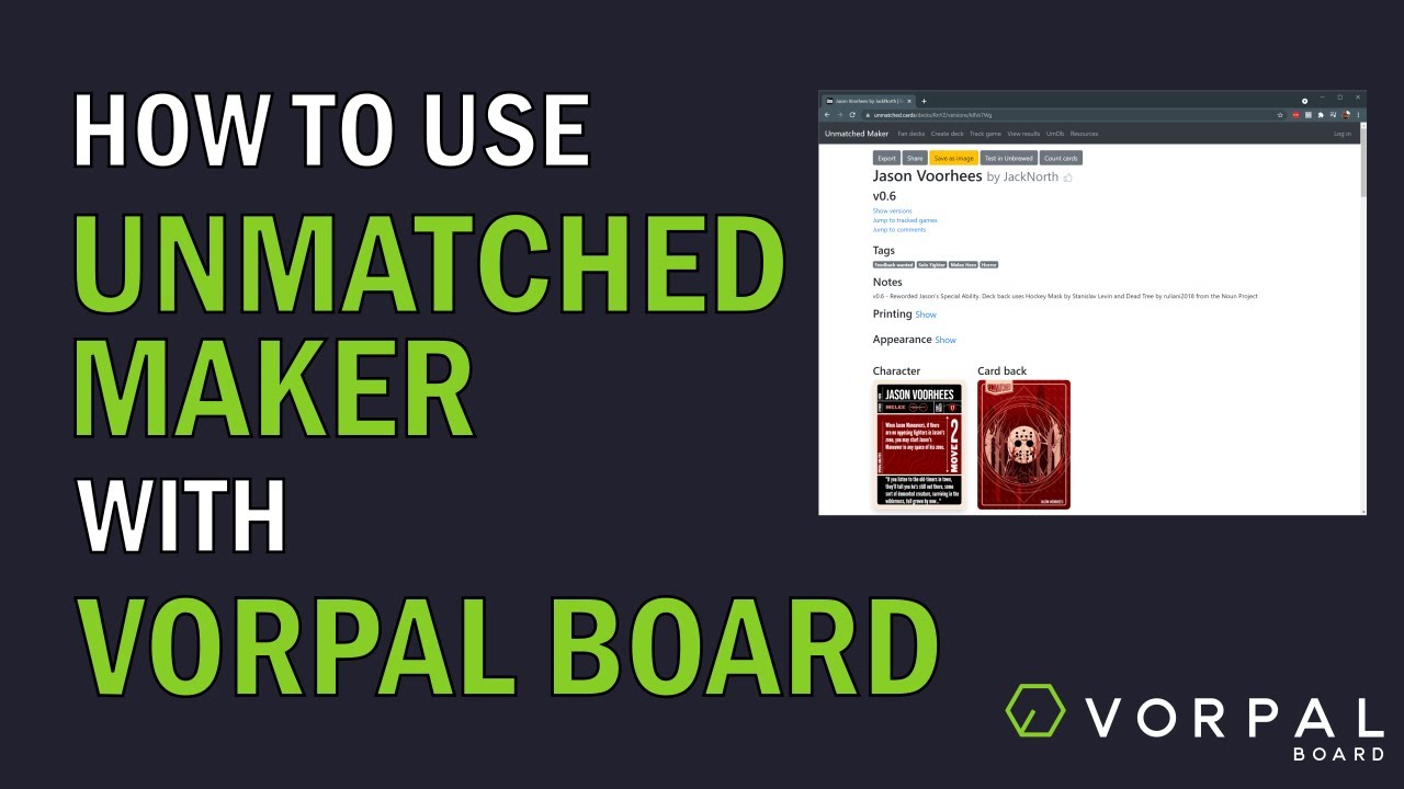 How to Use Unmatched Maker and Vorpal Board Together