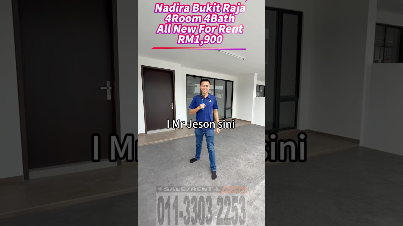🇲🇾Nadira Bukit Raja, New 2 Storey, 20X75ft, 1,900sqft+, 4Bed4Bath, for Sale RM760k, forRent RM1.9k