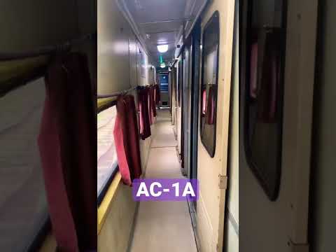 First AC-1A coach in train ❤️❤️???????? #shorts