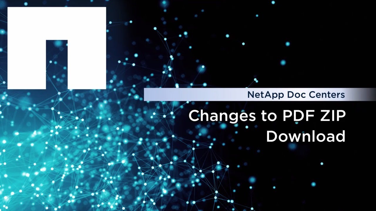 Downloading PDFs from NetApp Documentation Centers