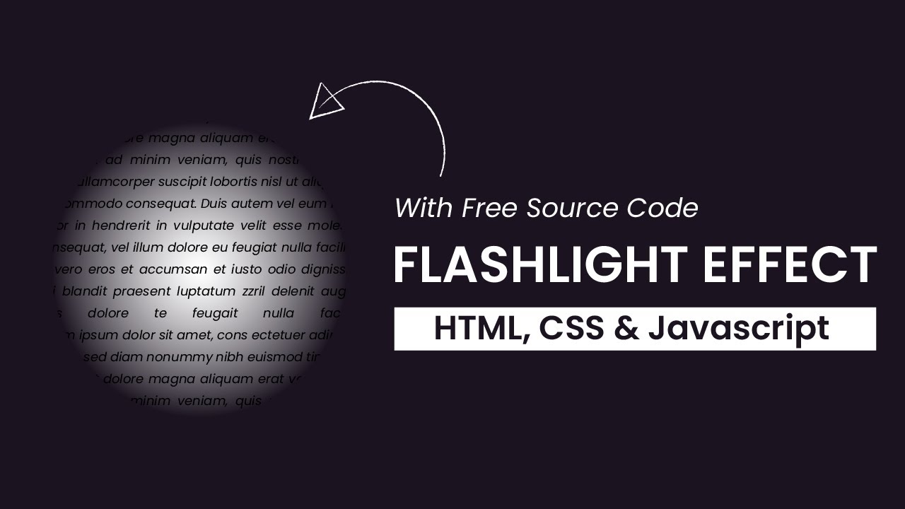 Flashlight Effect Javascript