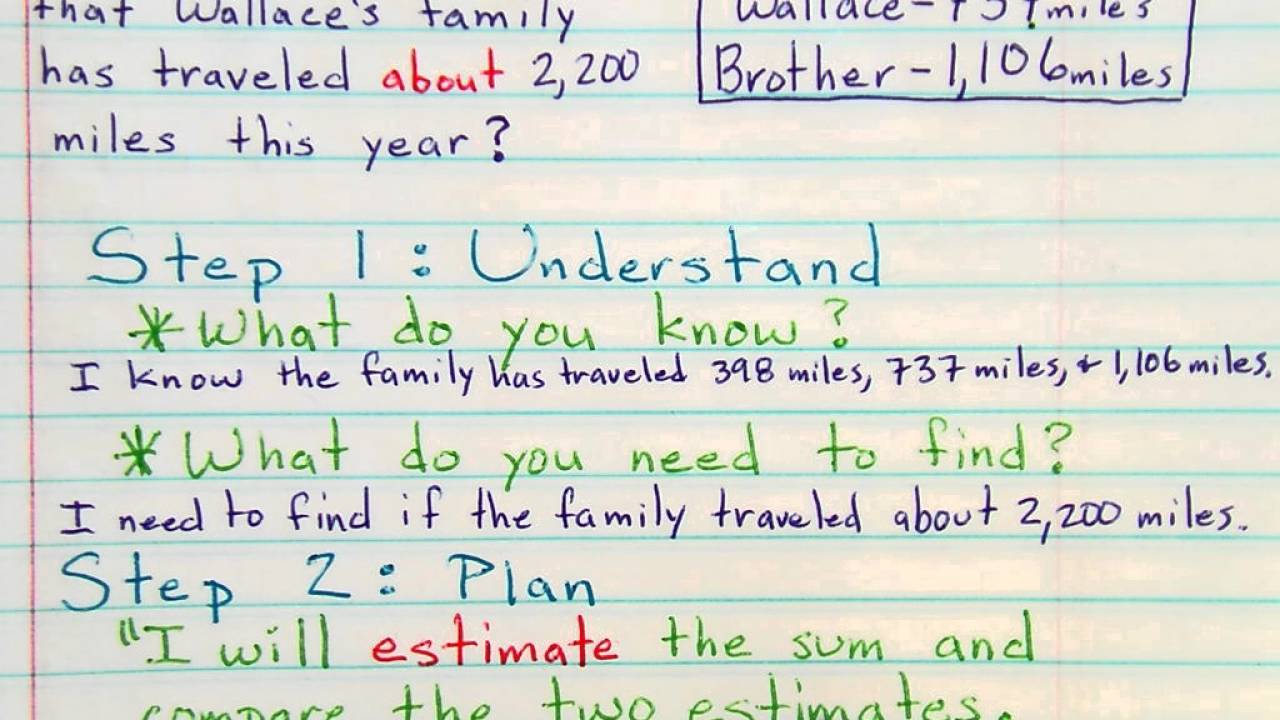 Grade 3 Problem Solving Strategy: Reasonable Answers