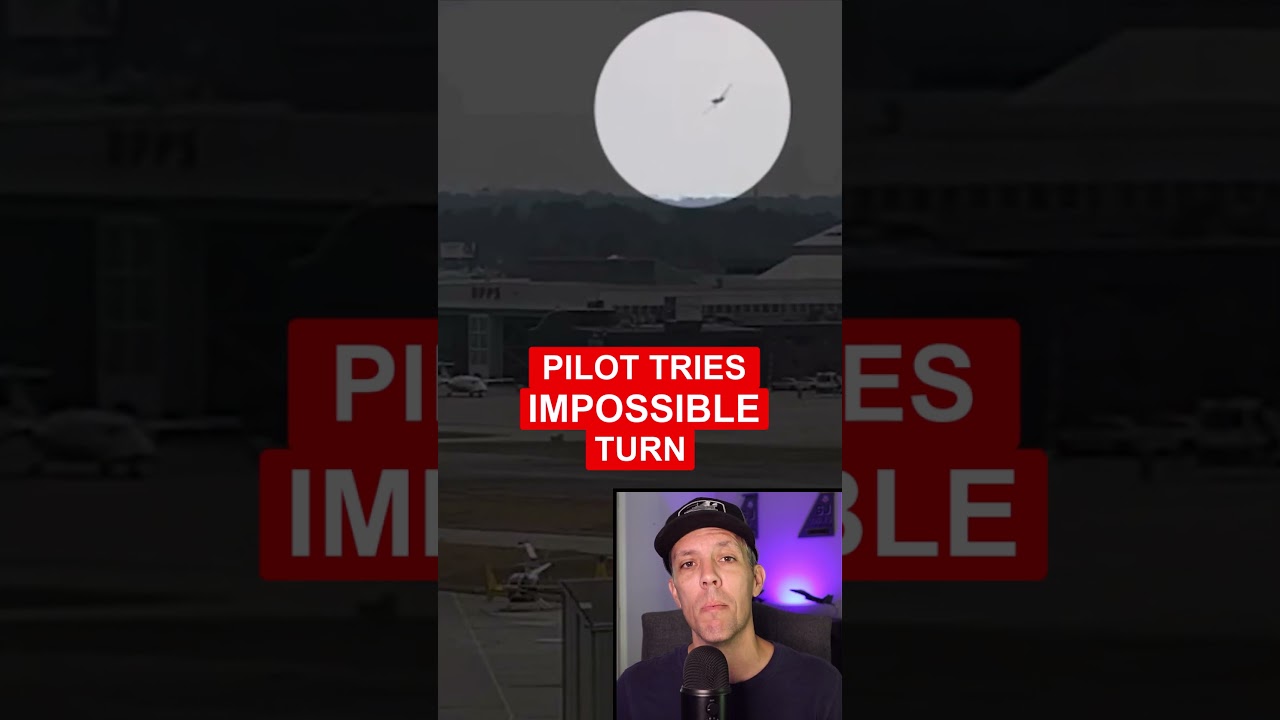 Pilot Tries Impossible Turn!